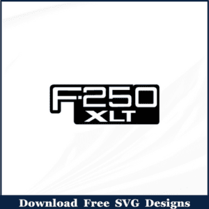 F 250 XLT Car Free SVG Download-100%Free